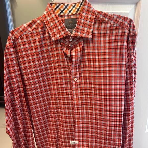 Thomas Dean | Shirts | Thomas Dean Mens Plaid Shirt | Poshmark